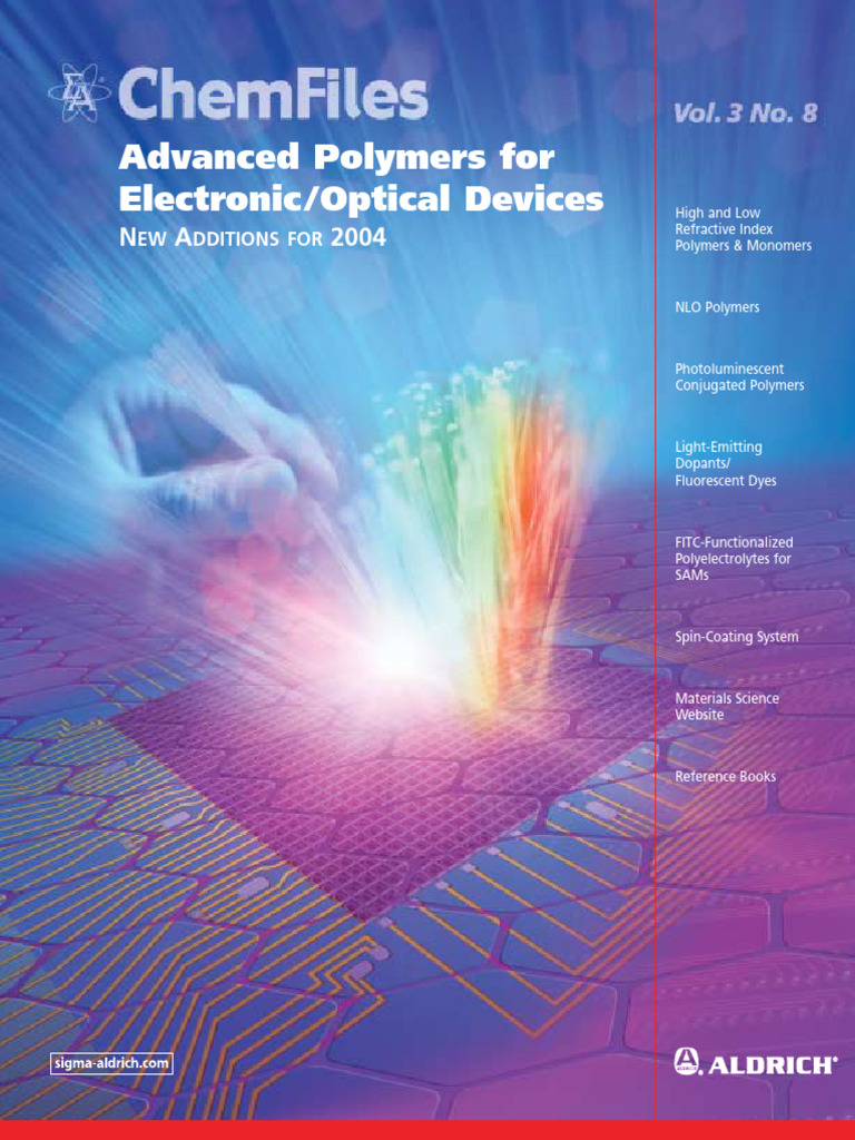 Advanced Polymers For Electronic - Optical Devices | PDF | Poly(Methyl Methacrylate) | Fluorescence