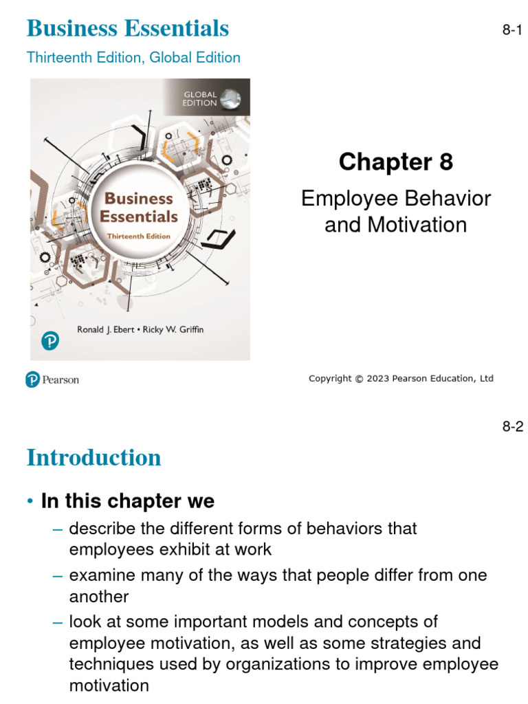 Business Essentials: Employee Behavior and Motivation | PDF | Emotional ...