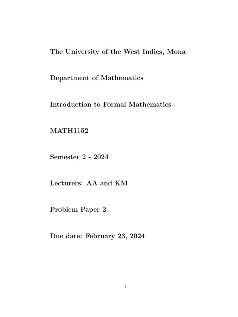 Formal Math-Problem-Paper2 - 2024 | PDF | Rational Number | Prime Number