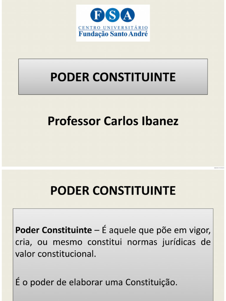 Poder Constituinte | PDF
