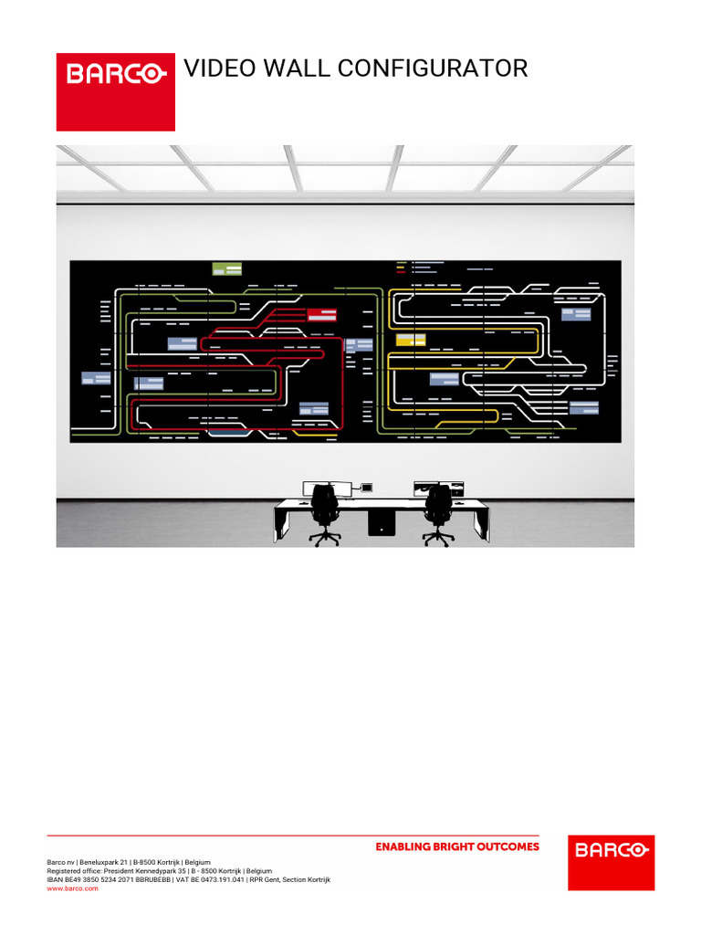BARCO CUBO PROJEÇAO Videowall-Configuration-14 - 03 - 2024 | PDF