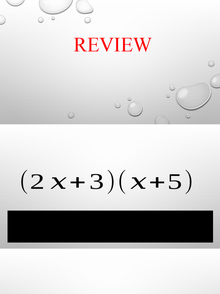 Factoring Polynomials: FOIL Method | PDF
