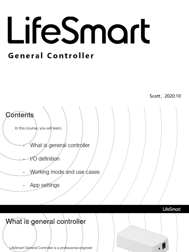 LifeSmart General Controller Overview | PDF | Switch | Equipment