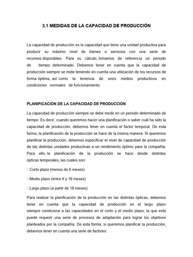 Produccion Pdf Economías De Escala Business