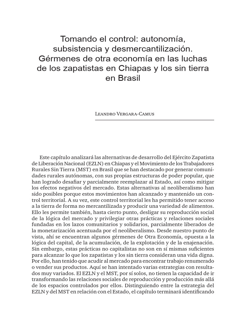 tomando el control | PDF | Campesino | Agricultura