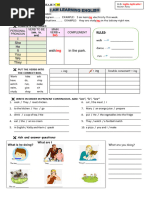 Present Continuous Rules Interactive Worksheet - Live Worksheets | PDF