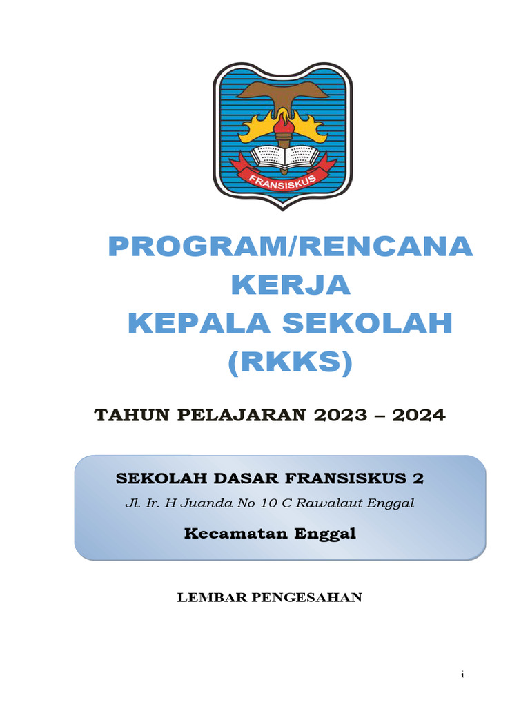 Program Kerja Kepsek | PDF