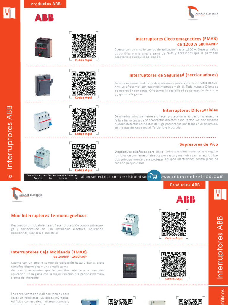 Productos ABB - AE | PDF | Ingenieria Eléctrica | Relé