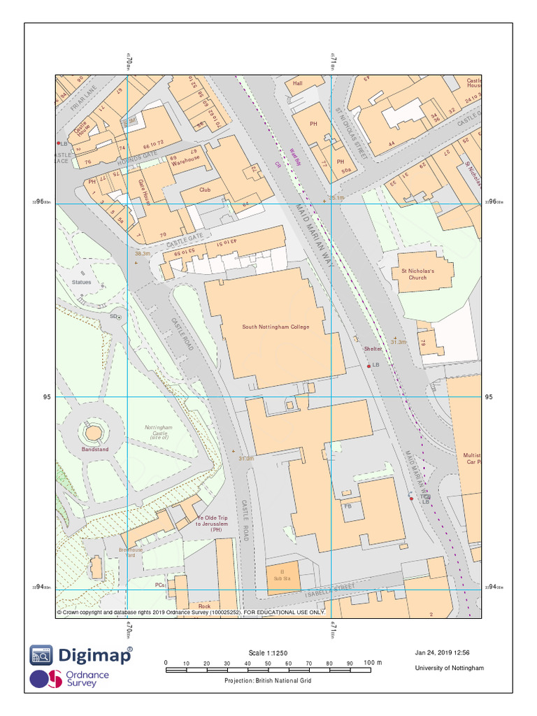 OS Map of Site | PDF