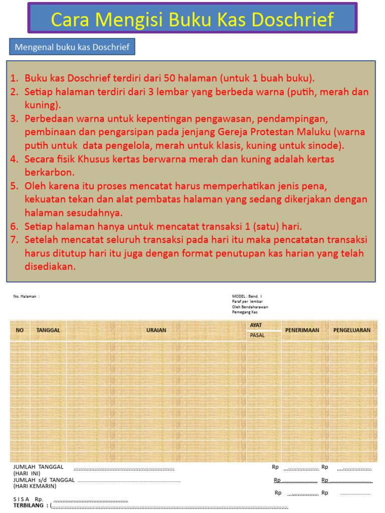 Tata Cara Pengisian Buku Kas | PDF