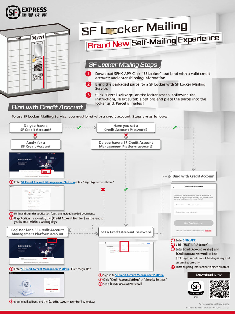 SF Locker Mailing Brand New Self Mailing Experience - Bind With Credit ...