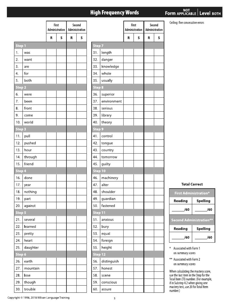 WADE Examiner Recording Forms AB and B Page 3 | PDF