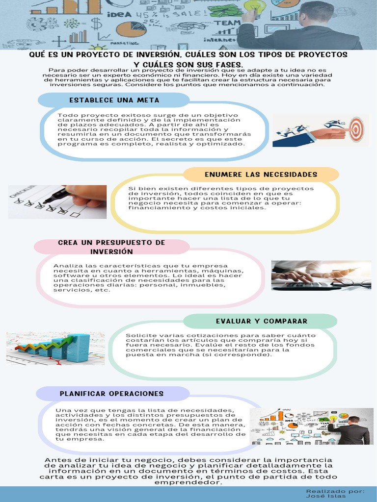 Infografía Sobre Proyectos de Inversión | PDF | Presupuesto | Planificación