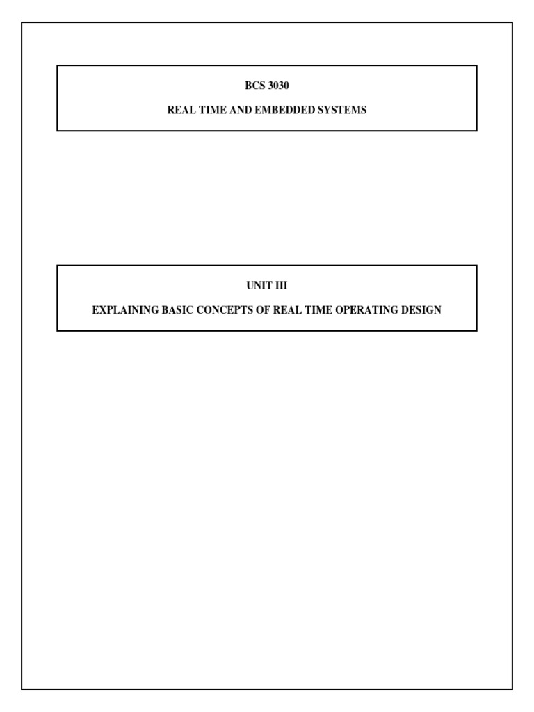 Unii III-BCS 3030 Final | PDF | Scheduling (Computing) | Operating System