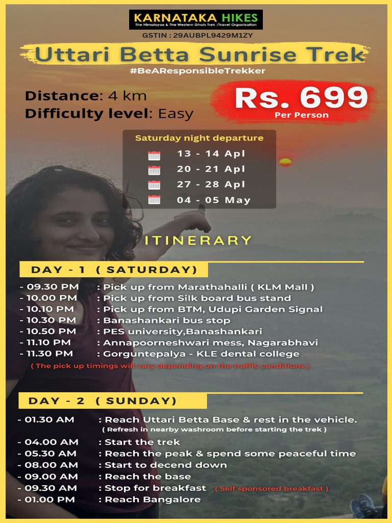 Uttari Betta Sunrise Trek | PDF