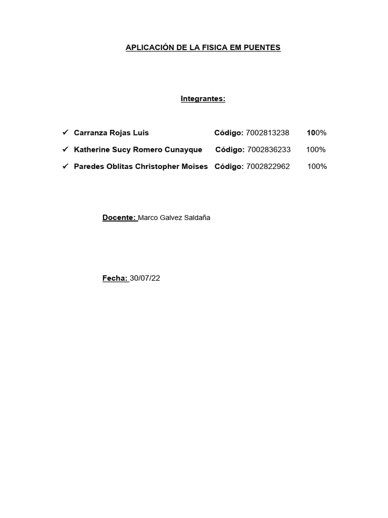 Inv. Inf. 2 Avance 1 | PDF | Puente | Ingeniería estructural
