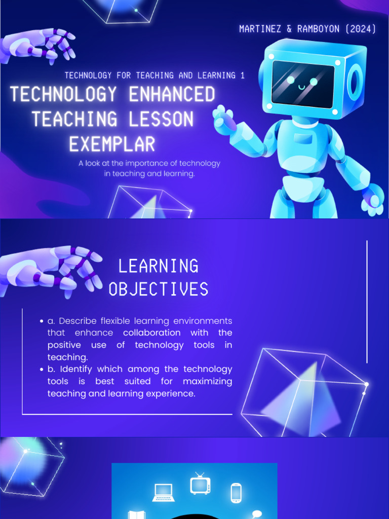 Technology Enhanced Teaching Lesson Exemplar | PDF | Educational Technology | Learning