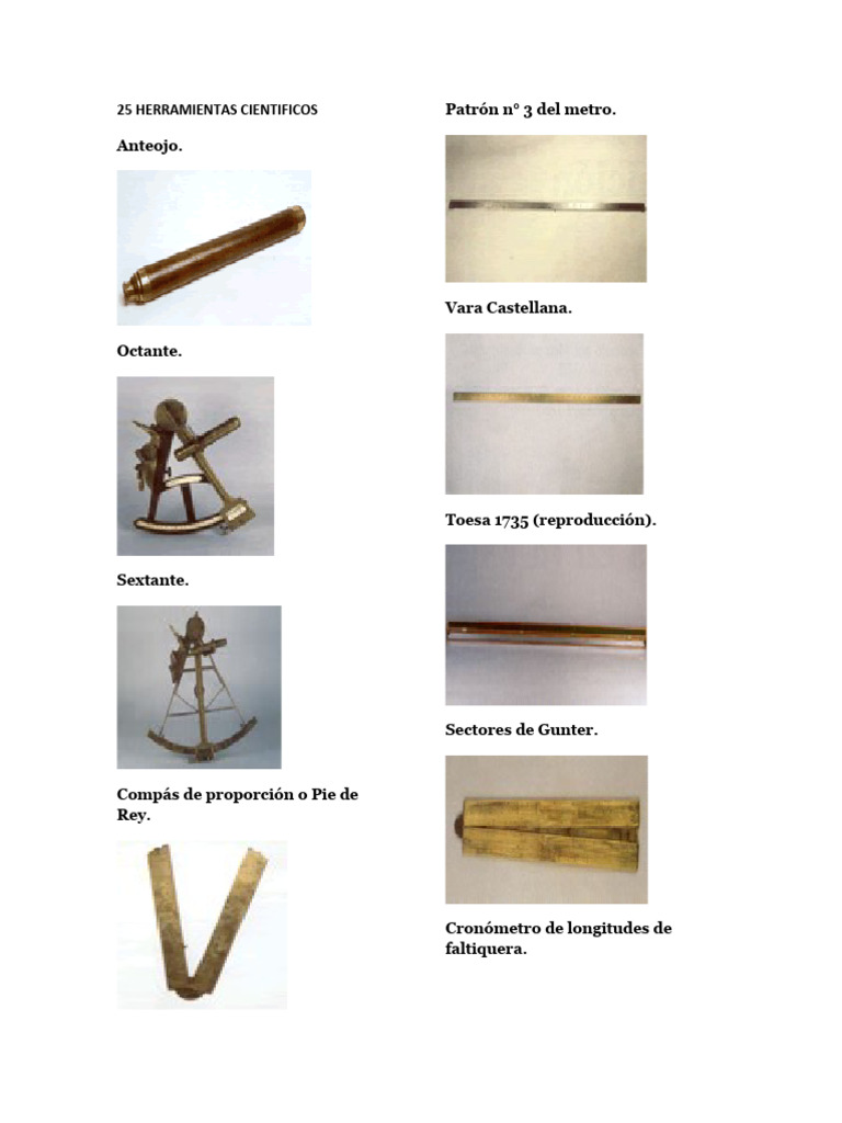 Herramientas Esenciales de Científicos | PDF