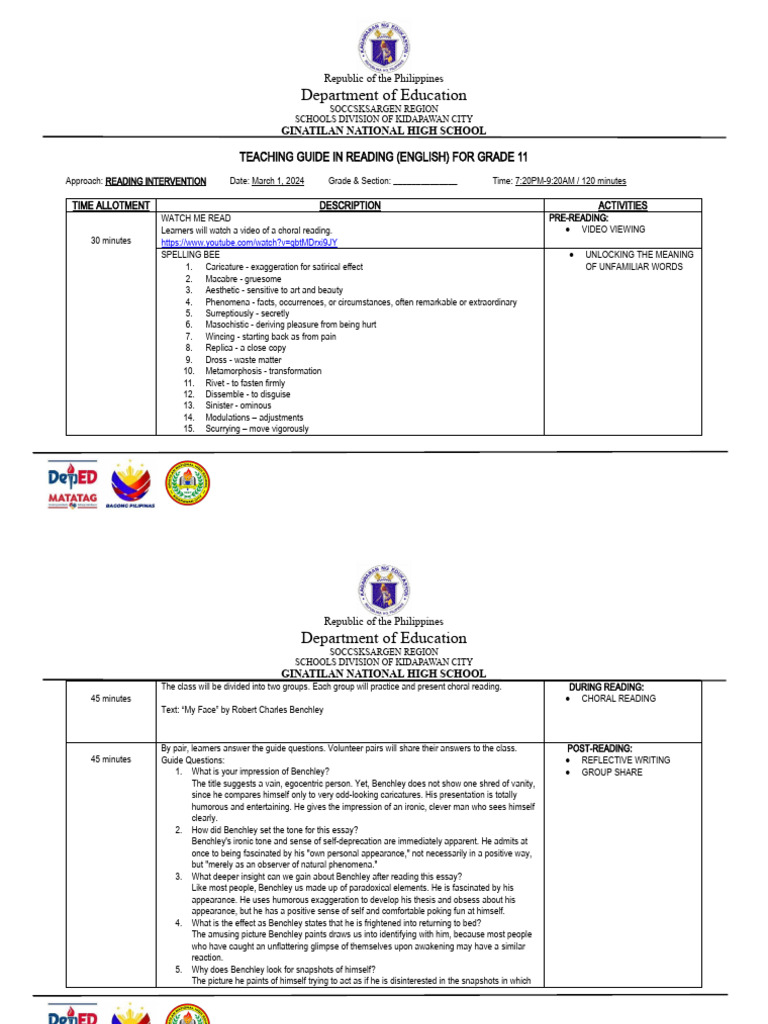 English For Intervention Iii Grade 11 Pdf