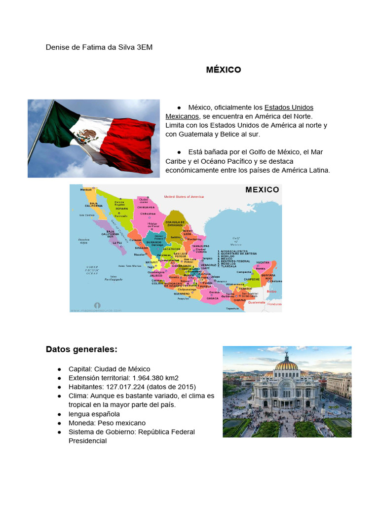 Datos y cultura de México | PDF | México | America latina