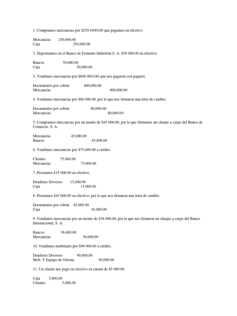 EJERCICIOS CONTABILIDAD | PDF | Bancos | Cheque