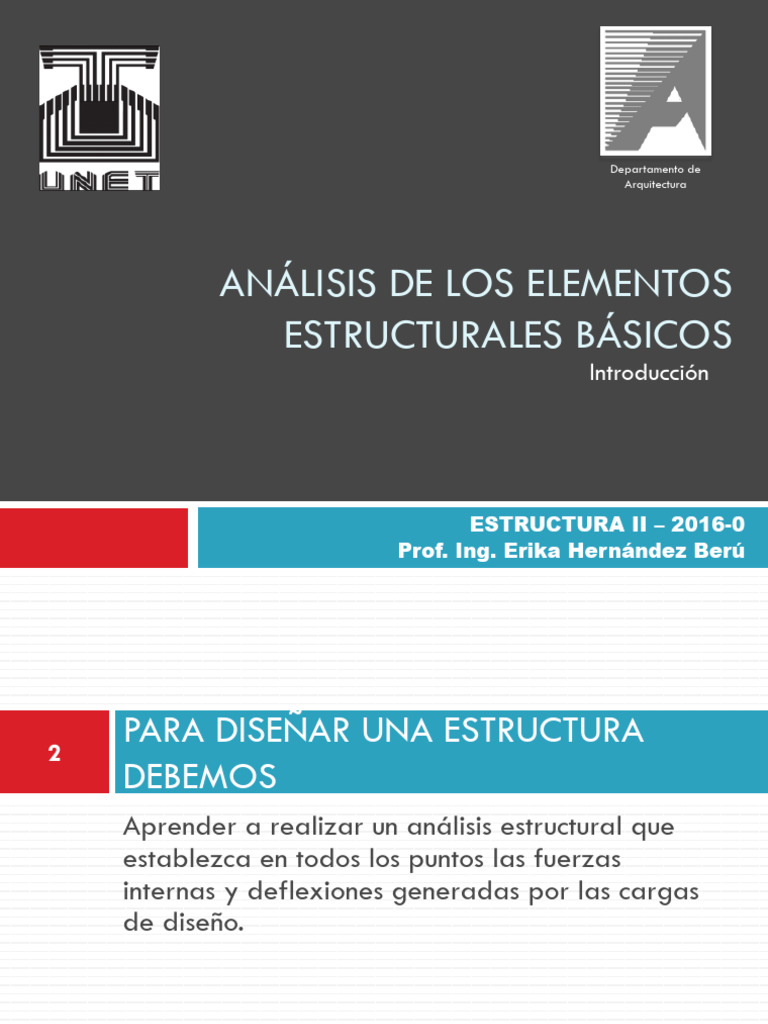 2 - Clase IV - Analisis de Los Elementos Estructurales | PDF | Viga ...