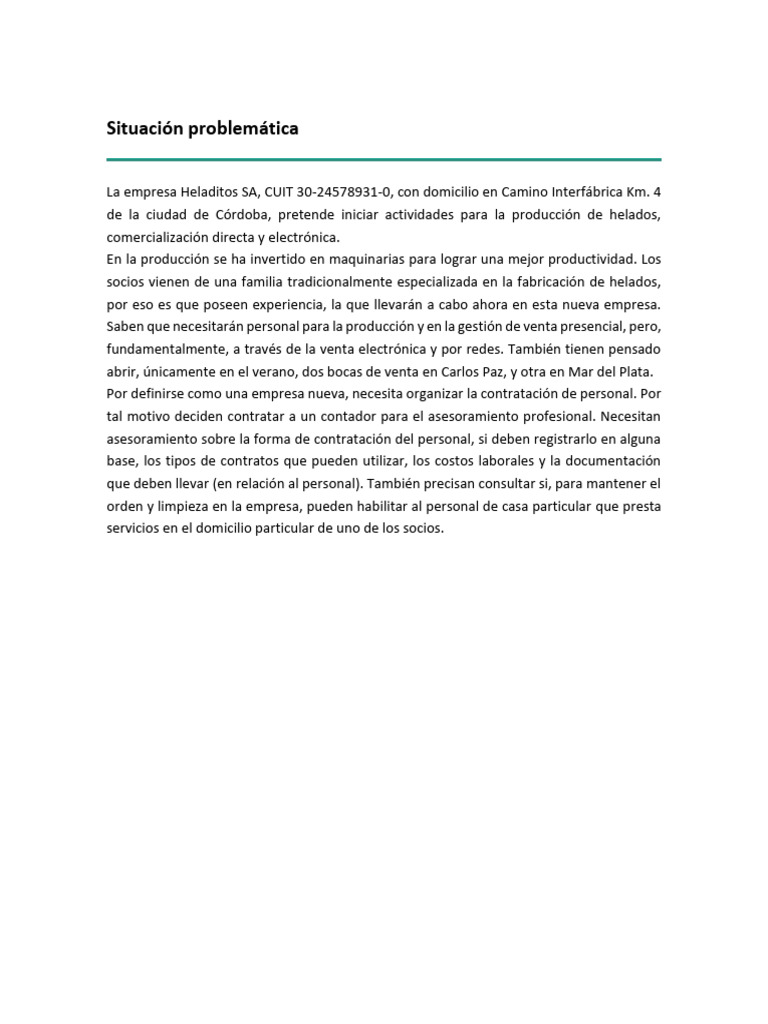 TP1 - Situación problemática (2) | PDF