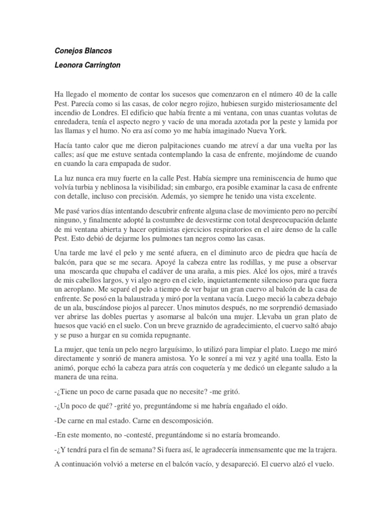 Conejos Blancos-Leonora Carrington | PDF