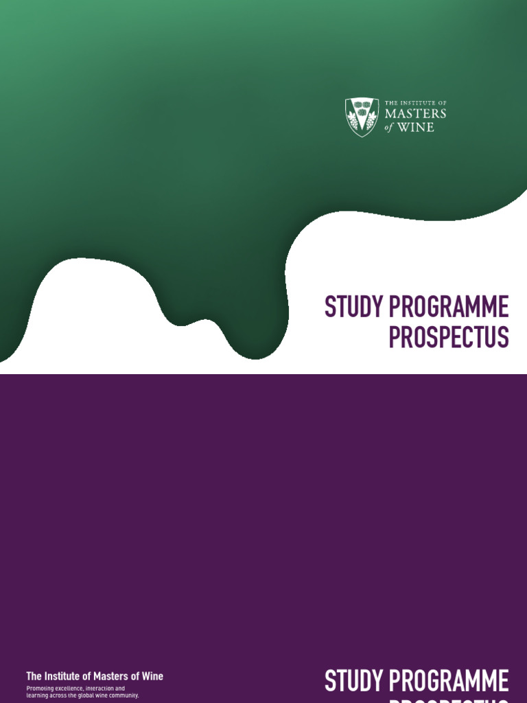 IMW Prospectus 2021 | PDF | Wine Tasting | Academic Degree