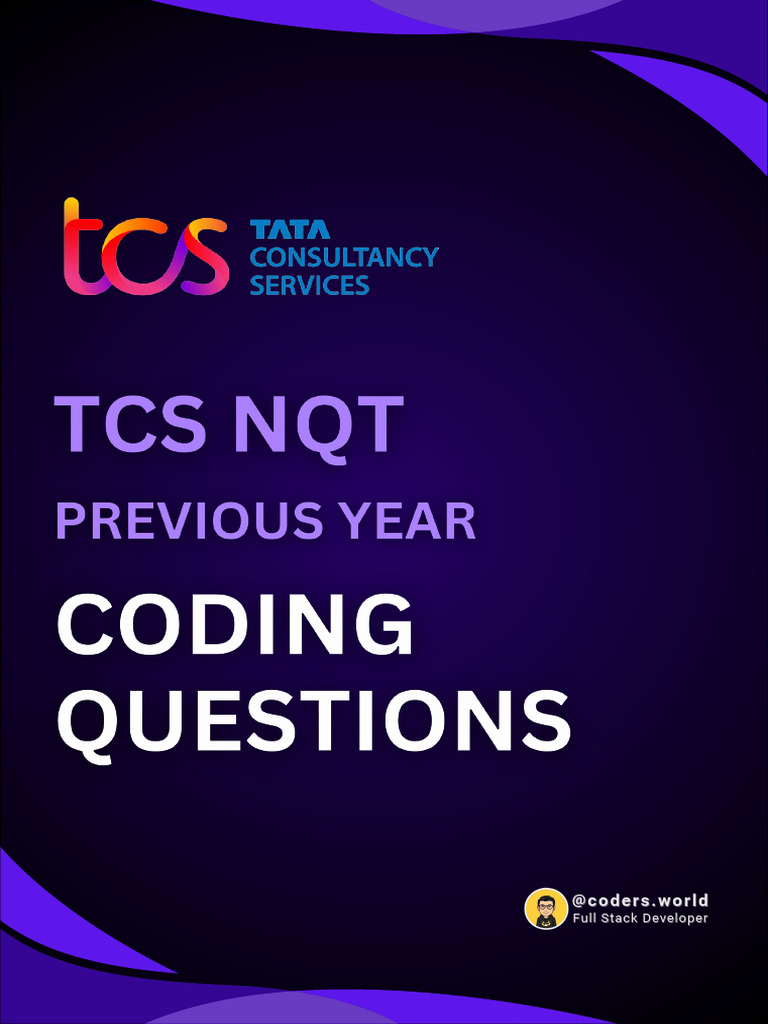 Tcs Nqt Previous Year Questions And Answers Pdf Computer Engineering Object Oriented Programming