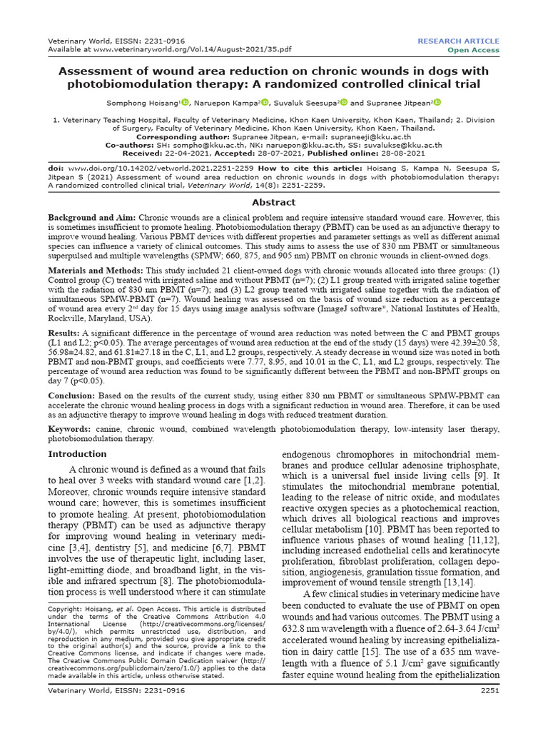 2021 Null | PDF | Wound | Wound Healing