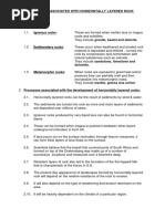 Landforms of Horizontal Strata | PDF | Erosion | Sedimentary Rock