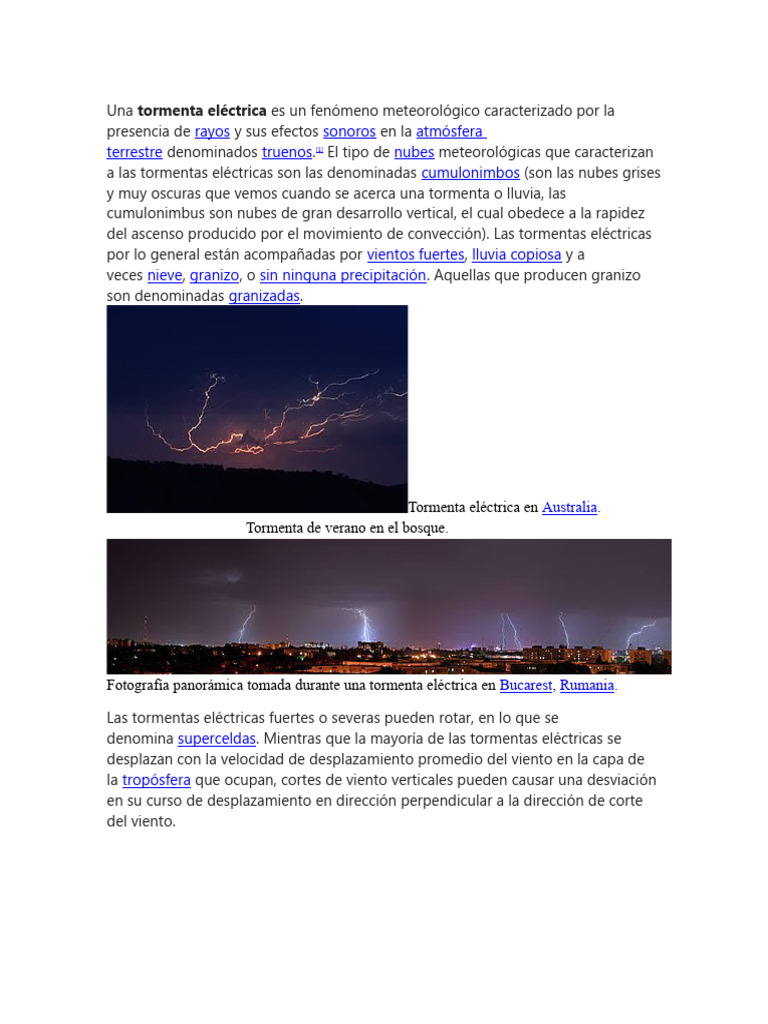 Tormenta Eléctrica. | PDF
