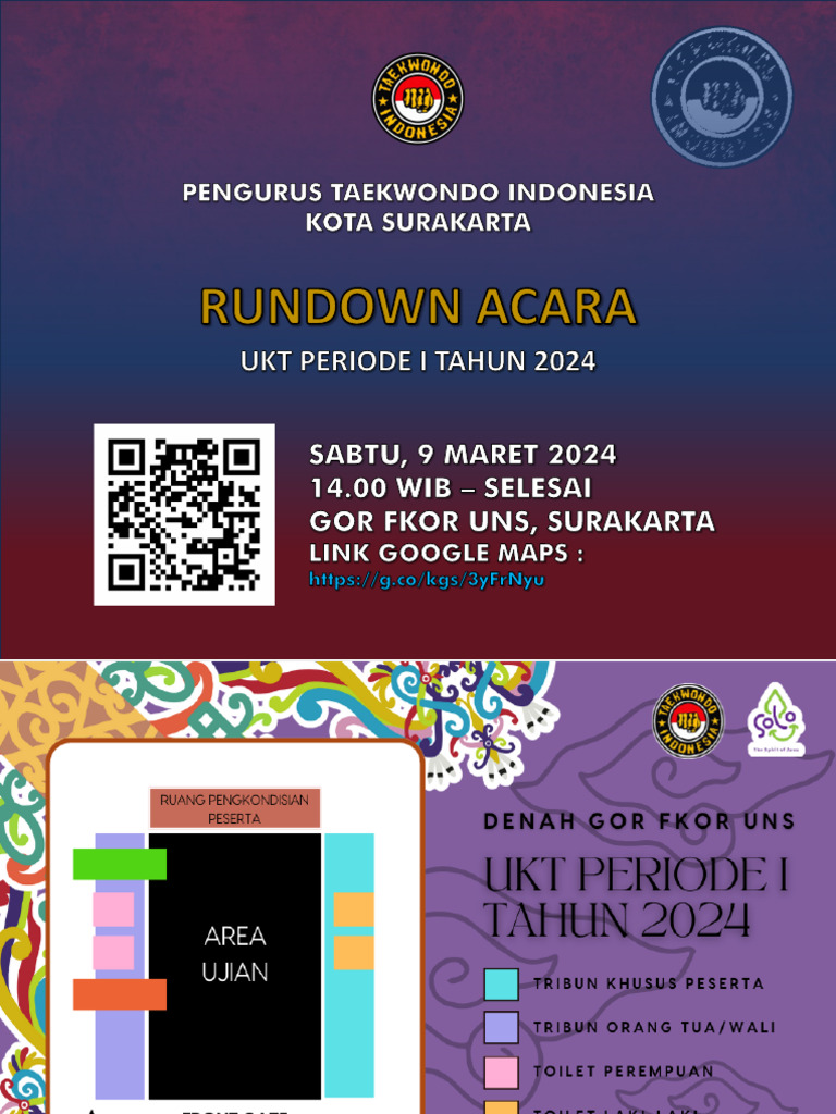 (Update Sabuk Biru) Rundown Ukt I 2024 | PDF