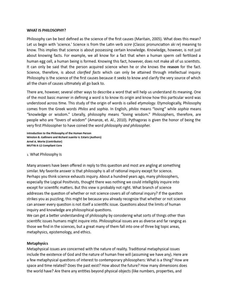 Philosophy | PDF | Medieval Philosophy | Metaphysics