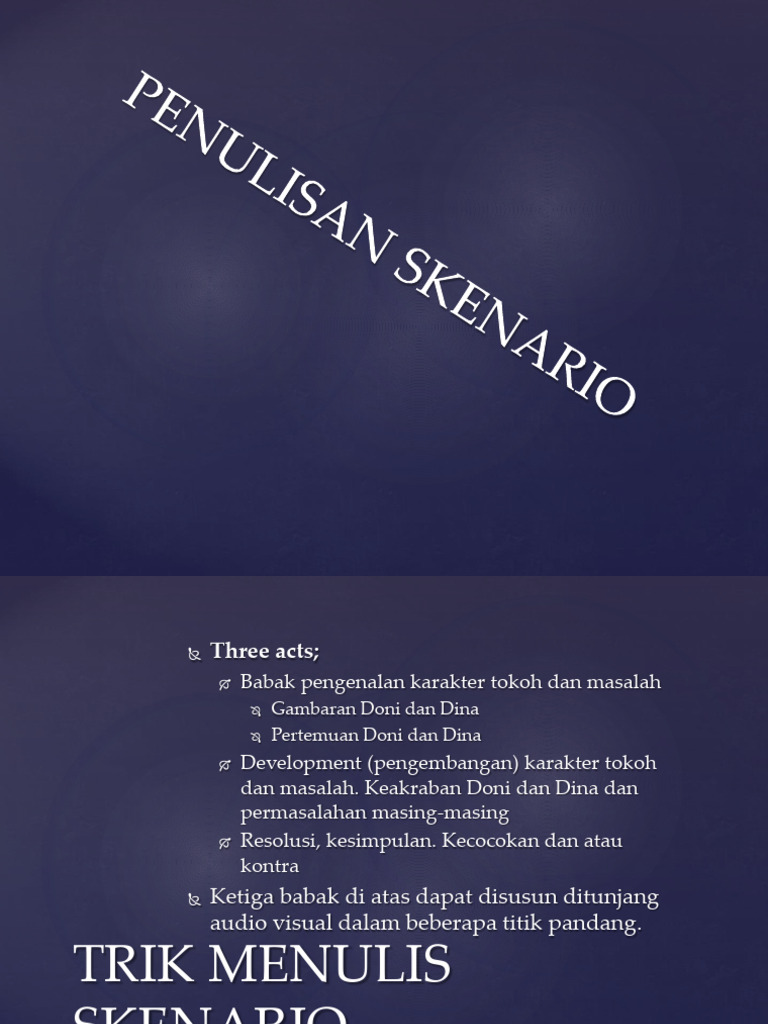 Penulisan Skenario | PDF