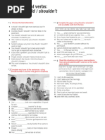 Should and Shouldn't Exercises Worksheet | PDF