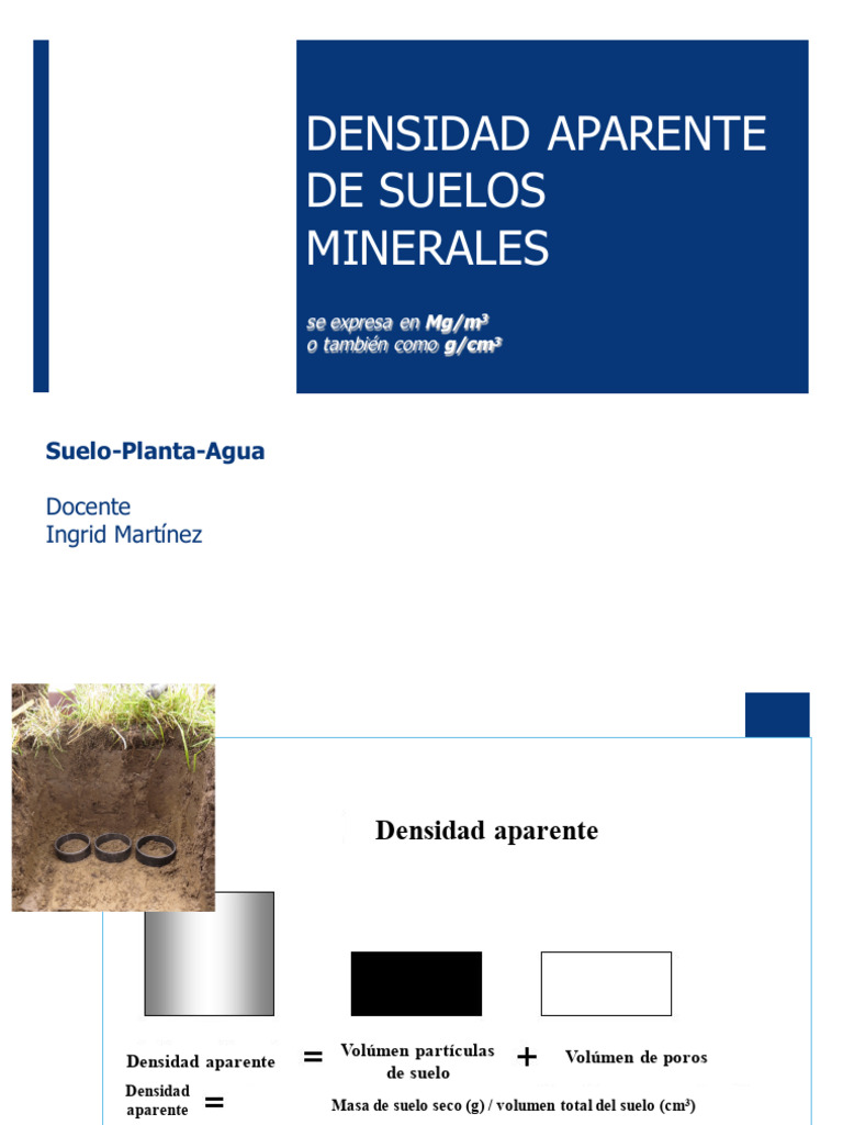 Densidad Aparente | PDF | Densidad | Suelo