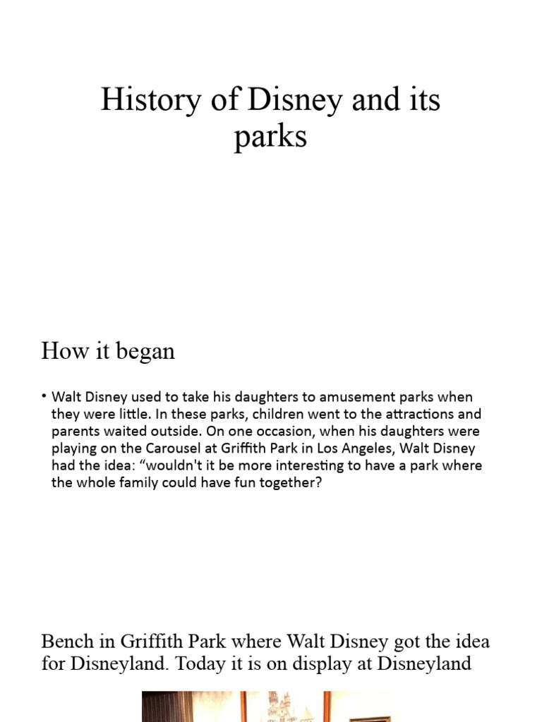 Disney Parks: Origins and Evolution | PDF | Disneyland | The Walt ...