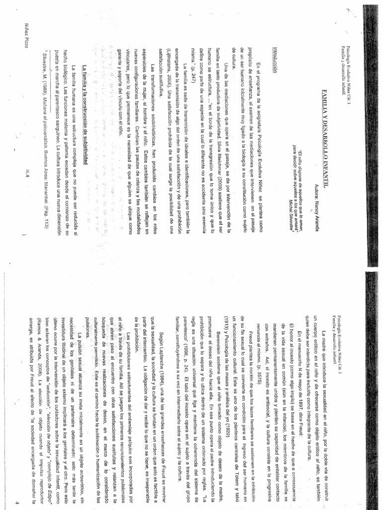 Aranda - La Familia y El Desarrollo Infantil | PDF