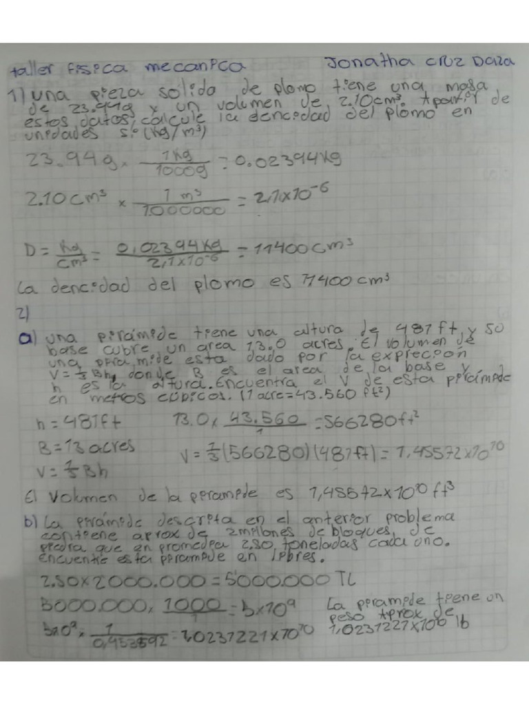 Taller Física Mecánica Pdf