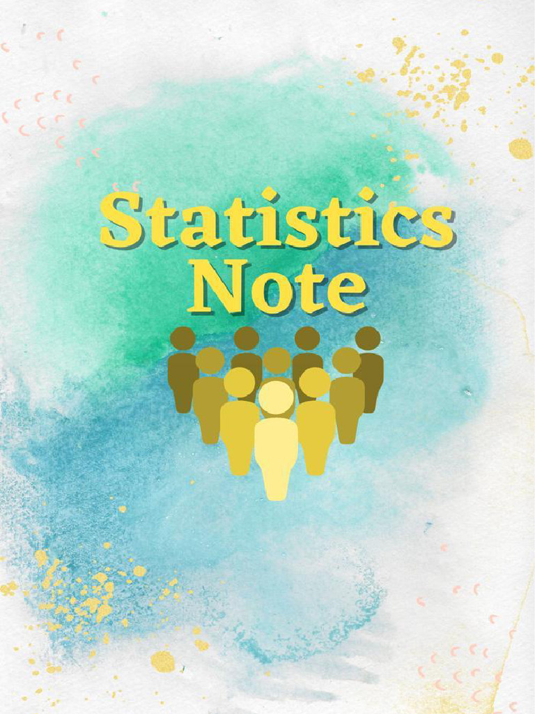 Psychology Statistic Note | PDF | Statistics | Student's T Test