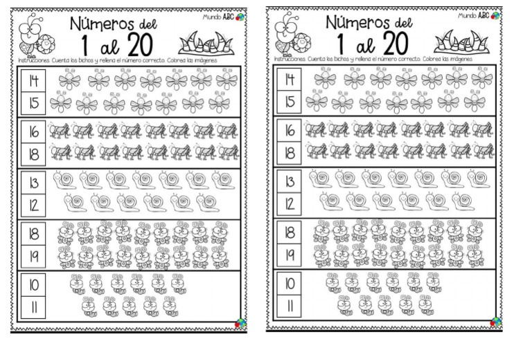 Contar Hasta El 20 | PDF