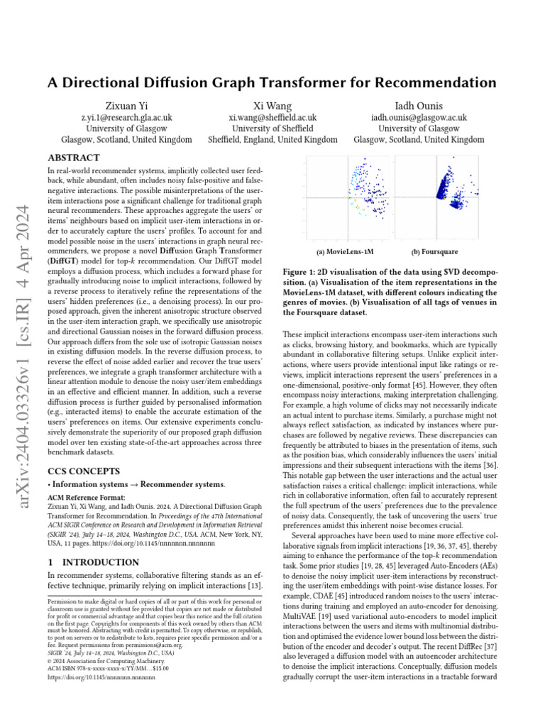 A Directional Diffusion Graph Transformer For Recommendation | PDF ... A Directional Diffusion Graph Transformer For Recommendation | PDF ...