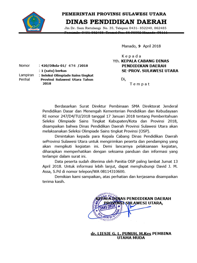 Surat Pemberitahuan OSP-2 | PDF