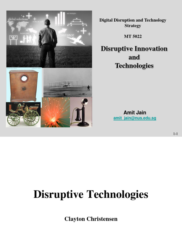 S2-Disruptive Innovations-1 | PDF | Disruptive Innovation | Innovation