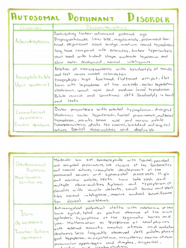 Trastornos Autosómicos Dominantes y Recesivos | PDF