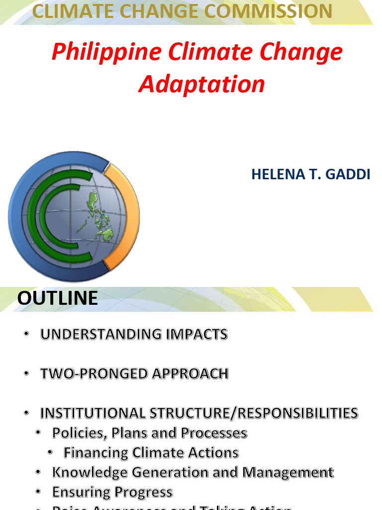 Philippines Summary Cca | PDF | Climate Resilience | Climate Change