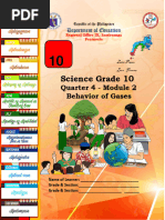 Science 10 Q4 Module 1 | PDF | Gases | Temperature