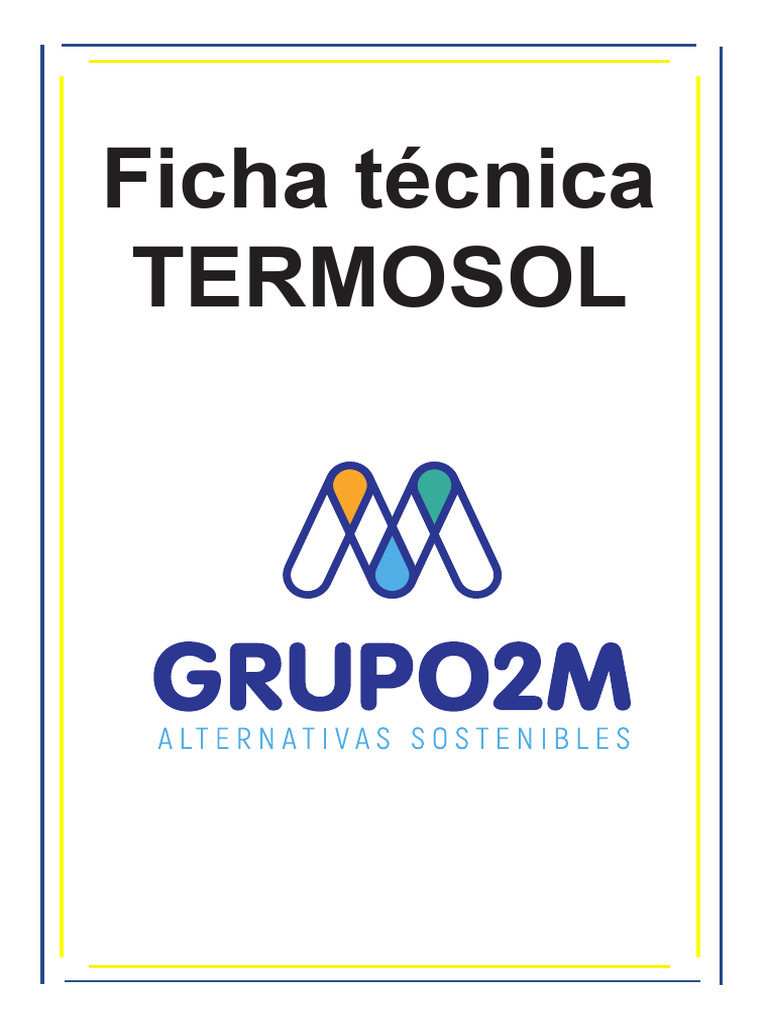Ficha Técnica TERMOSOL | Descargar gratis PDF | Materiales | Ingeniería ...